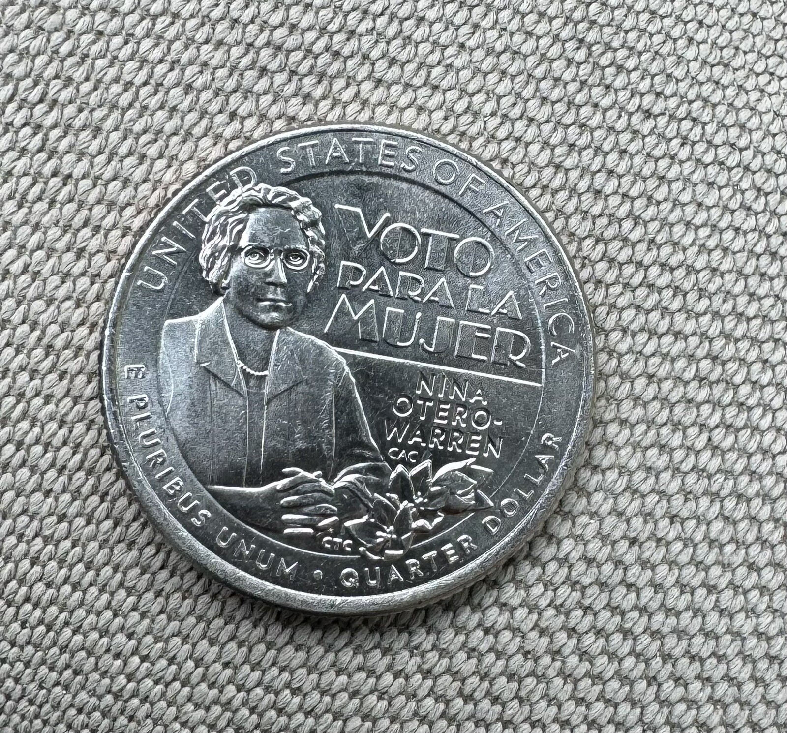 2022 Voto Para La Mujer Quarter Errors Collectable Double Die Coin ...