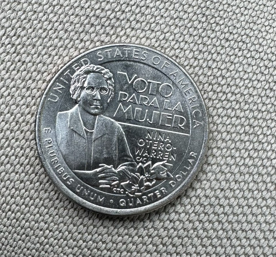 2022 Voto Para La Mujer Quarter Errors Collectable Double Die Coin ...