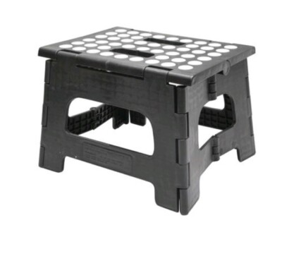 Kikkerland Rhino II Step Stool, Black Brand New Folding Stool | eBay