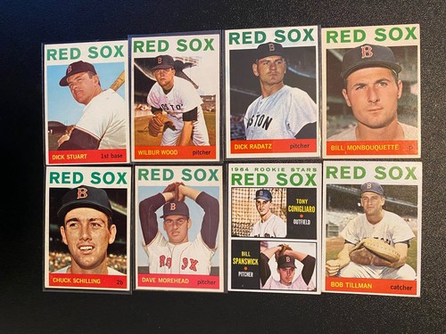 1964 Topps Boston Red Sox Lot Of 8 See Pics For Players Numbers ...