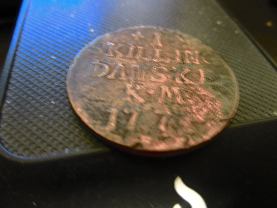 1771 DENMARK 1 SKILLING Coin FILLER | eBay