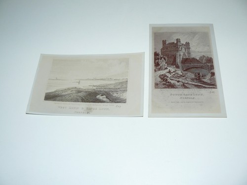 2 x RPPC Postcards showing South Gate Lynn & West Lynn & Kings Lynn ...