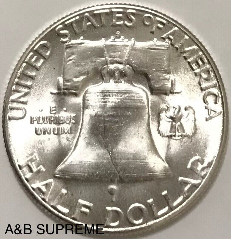 (1) Franklin Half Dollar From OBW Roll Estate Hoard CHOICE-GEM Bu Unc ...