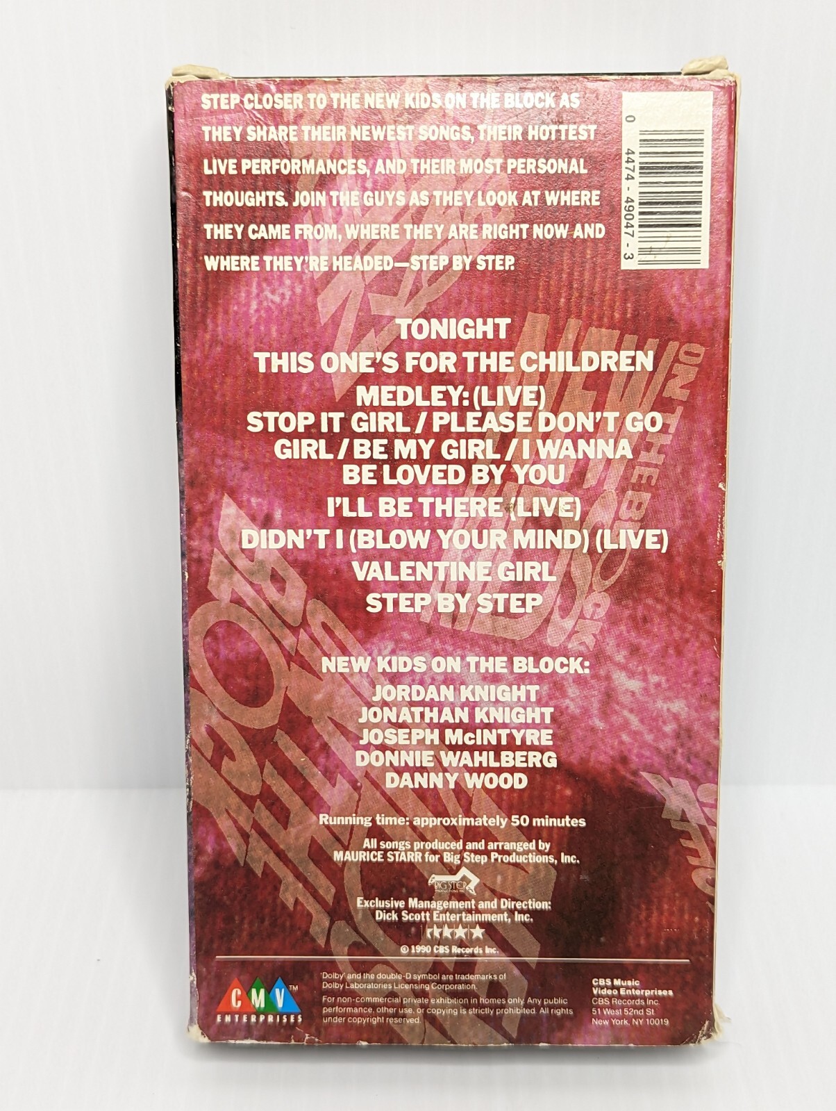 New Kids on the Block NKOTB Step By Step VHS EUC 44744904736| eBay