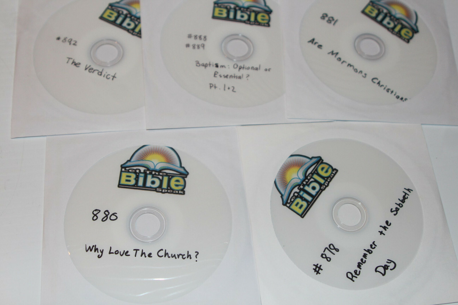 Lot of 38 Discs - Pastor Brett Hickey "Let the Bible Speak" Christian ...