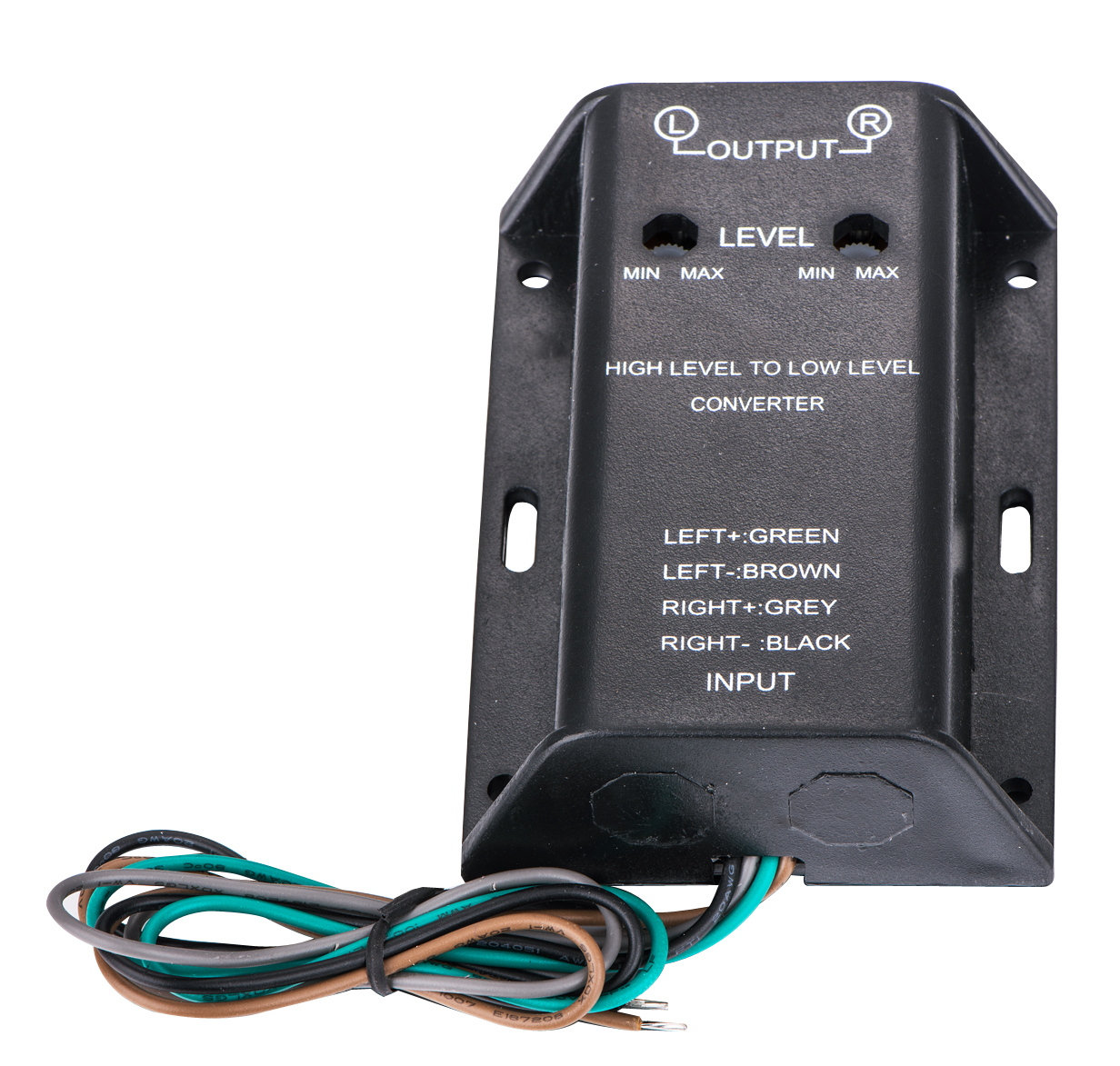 Universal New Line Level Converter High To Low Speakers To RCA AD-105A ...