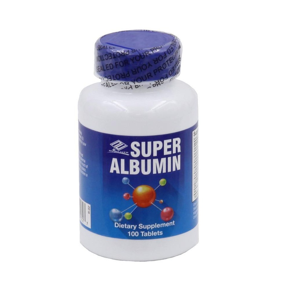 2 bottles Nu-Health Super Albumin 100 Tablets per bottle, FRESH, Made ...
