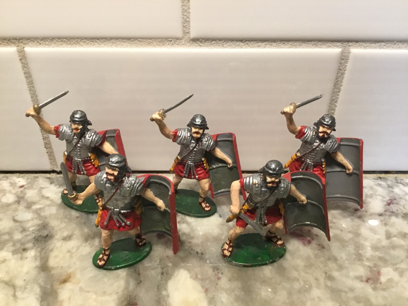 Toy Soldiers 5 Plastic 54mm Ancient World Roman Legionaries | eBay