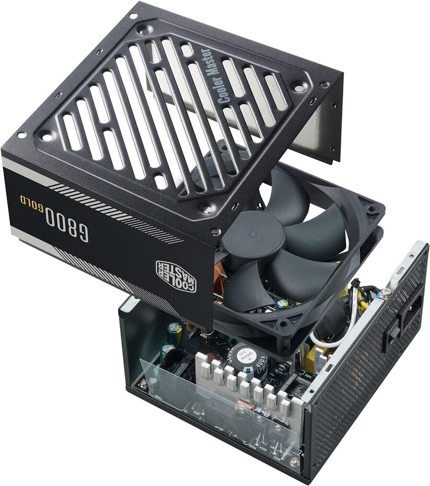 NEW Cooler Master 600 750 800W 80Plus Gold Certified ATX PSU Gaming ...
