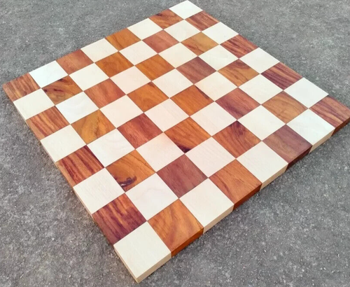 Handicraft Wooden Vintage Handmade Chess Set 16 Inch Flat Chess Boards ...