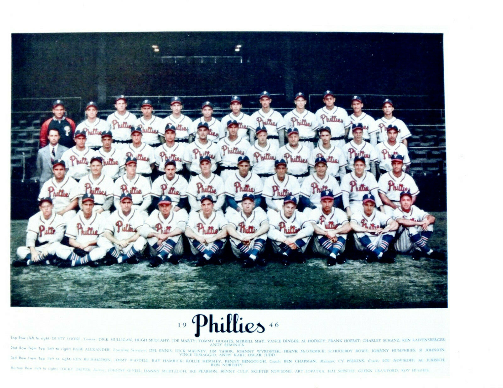 1946 PHILADELPHIA PHILLIES 8X10 TEAM PHOTO BASEBALL COMBINED SHIPPING ...