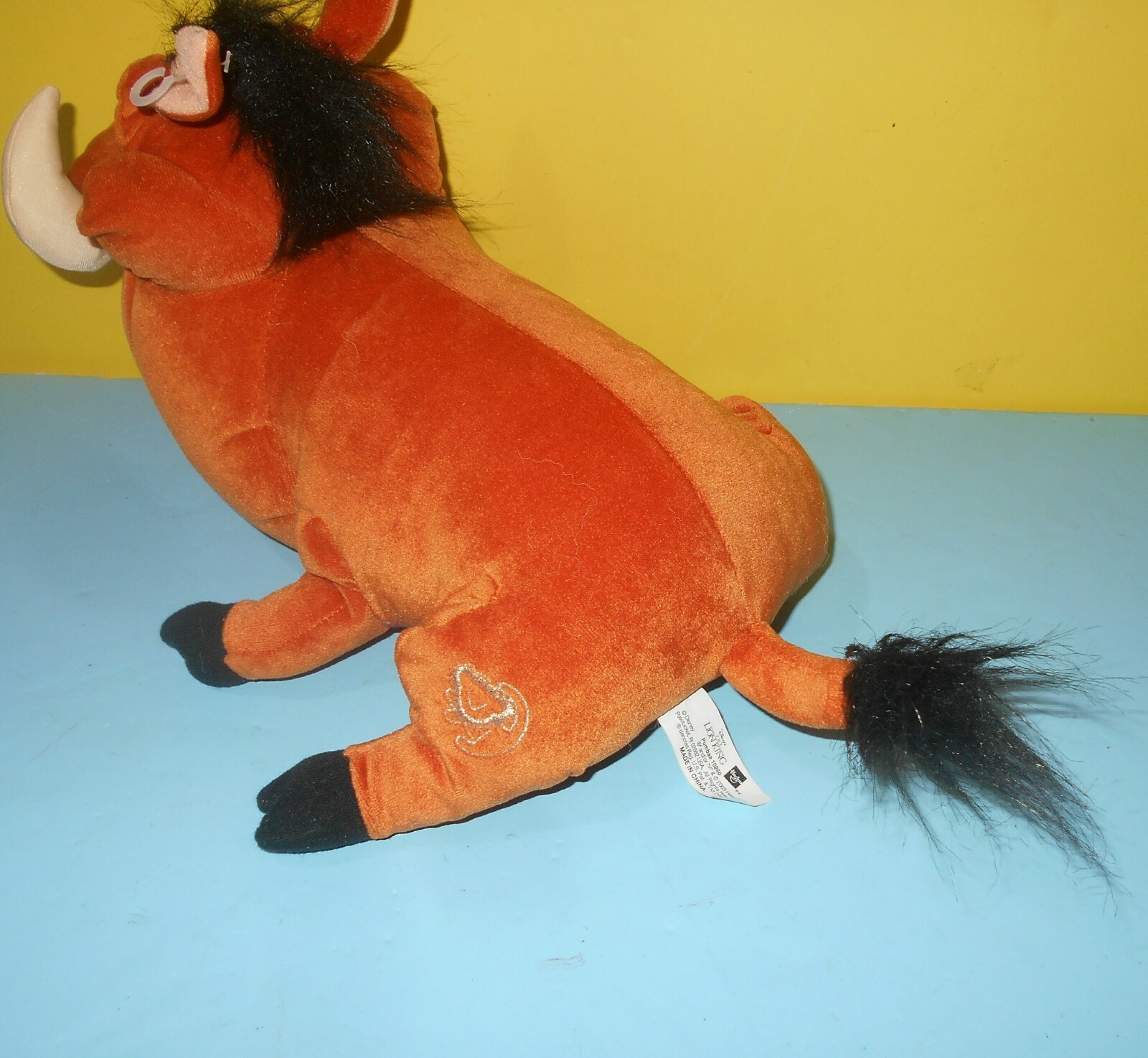 2003 Hasbro Disney Lion King Pumba Pumbaa Warthog Stuffed Plush w ...