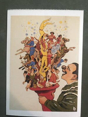 POSTCARD OF GREAT POSTERS- STUDIO A, FRIEDLANDER, CLOWN’S ACT, c. 1916 ...
