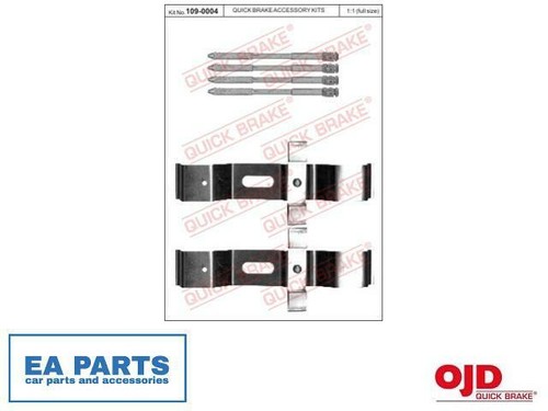 Accessory Kit, disc brake pads for MERCEDES-BENZ QUICK BRAKE 109-0004 ...