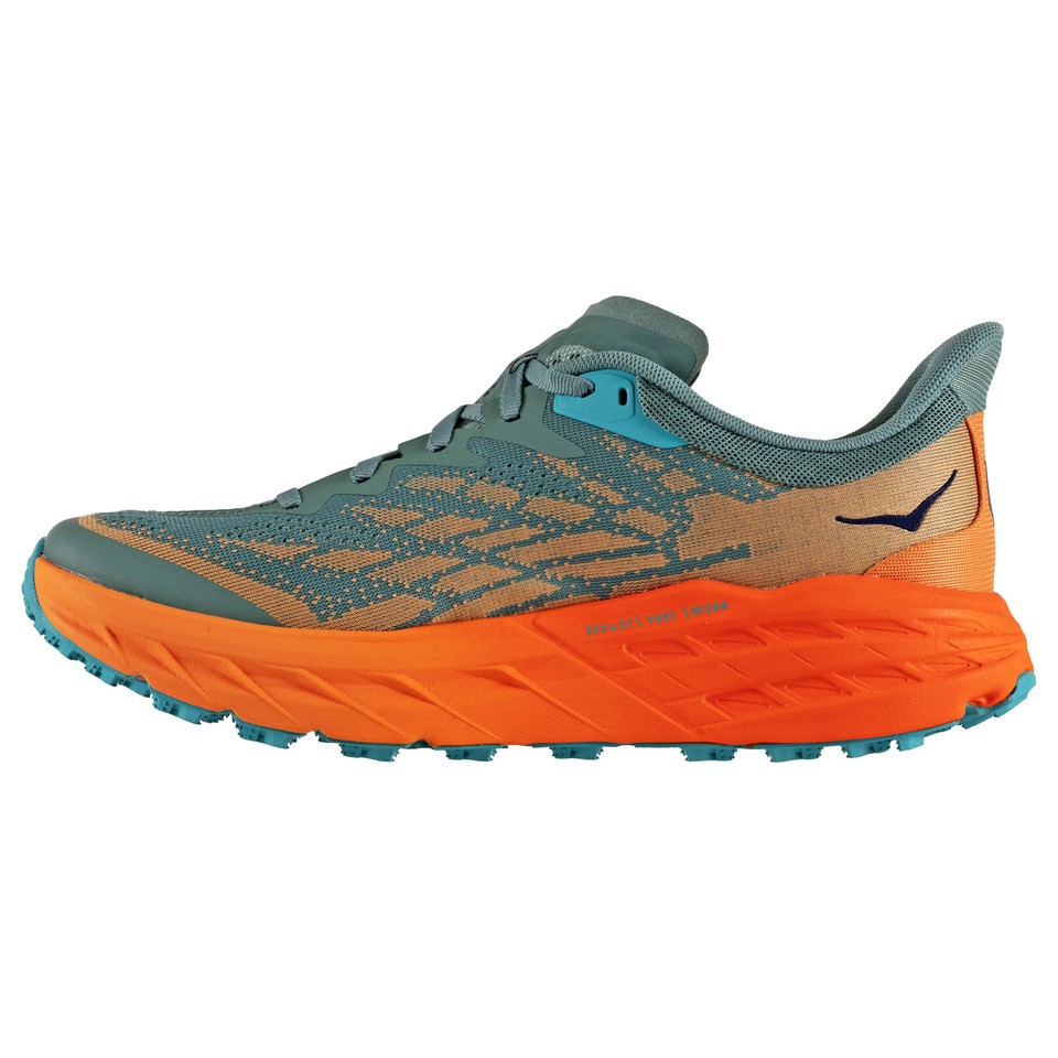 Hoka Mens Trainers Speedgoat 5 Lace-Up Low-Top Textile Synthetic | eBay