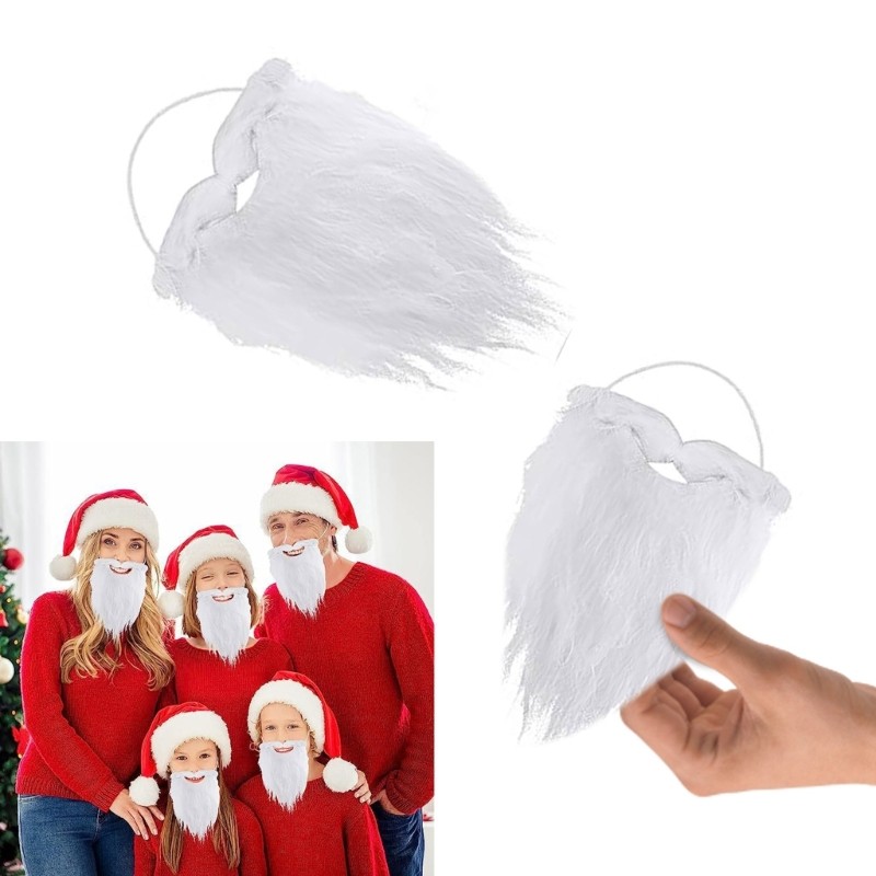 Christmas Santa Clauses Beard Funny Santa Beard Costume Novelty Fake ...