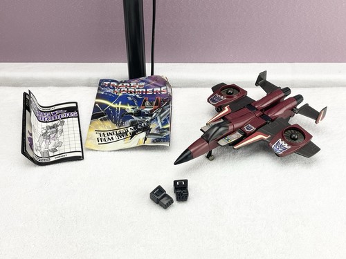 1985 Hasbro G1 Transformers Decepticon Thrust W Instructions Complete