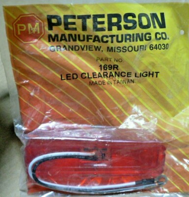 PETERSON LED RED CLEARANCE LIGHT 169R | eBay