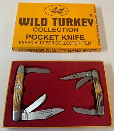 Wild Turkey Collection Coffret De Deux Poche Couteaux ~ Boîte Est 5x7 ...