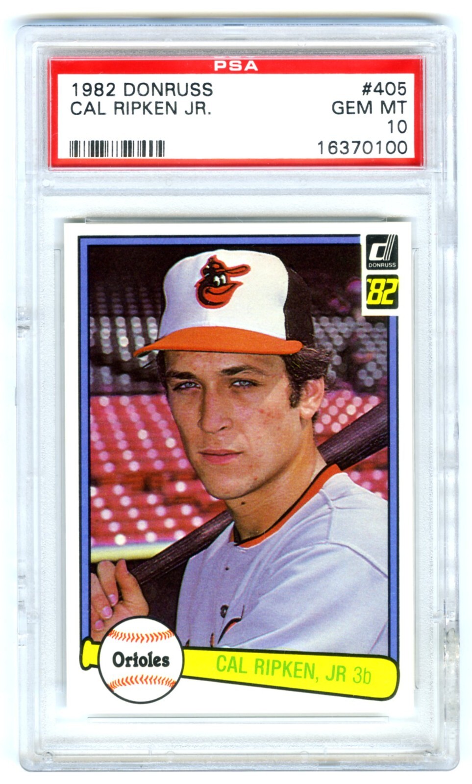 CAL RIPKEN JR.~1982 DONRUSS PSA-10 GEM-MT GRADED MLB BASEBALL ROOKIE RC ...