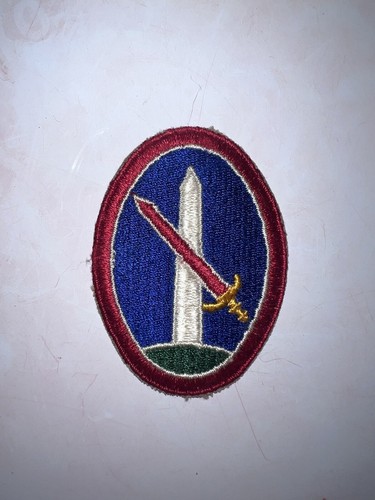 (PAT.93) US Army WWII DISTRICT OF WASHINGTON MONUMENT SWORD PATCH WW2 ...