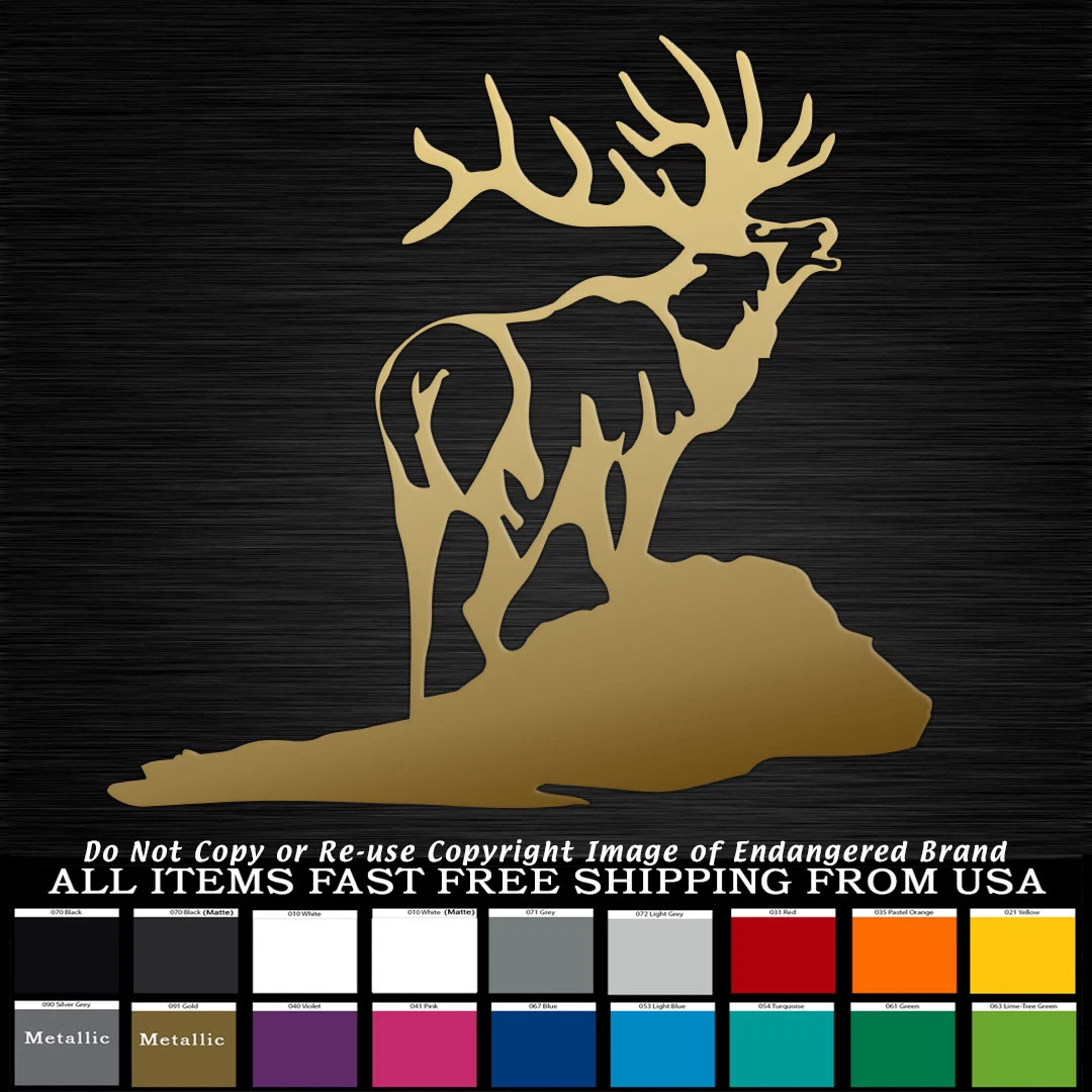 Bugling Bull Elk Decals