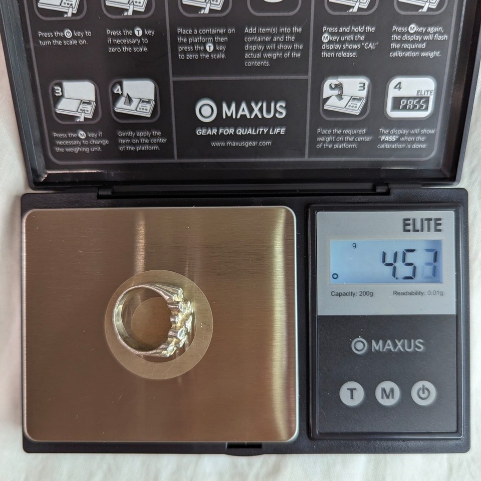 Sterling Silver Nugget Rock Band Ring Size 6 Chunky Brutal | eBay