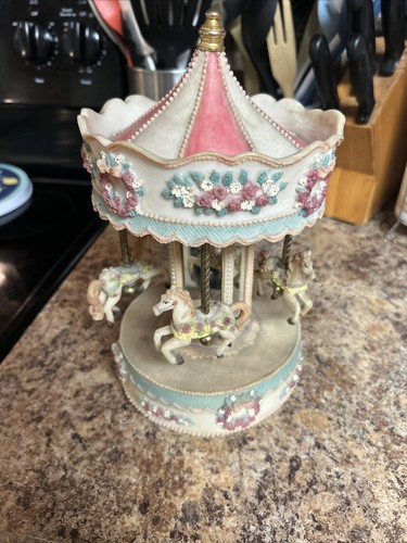 Vintage wind up musical carousel Works | eBay