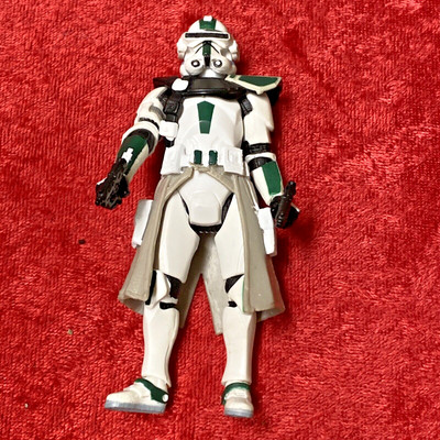 2004 Star Wars Revenge of the Sith Clone Commander Green Hasbro w ...