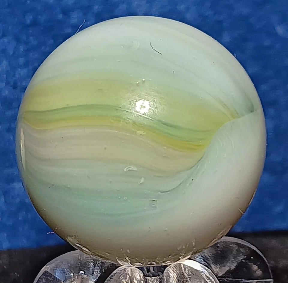 Vintage Akro Agate Tricolor Agate Patch Marble. .99" Boulder Size. Mint. | eBay