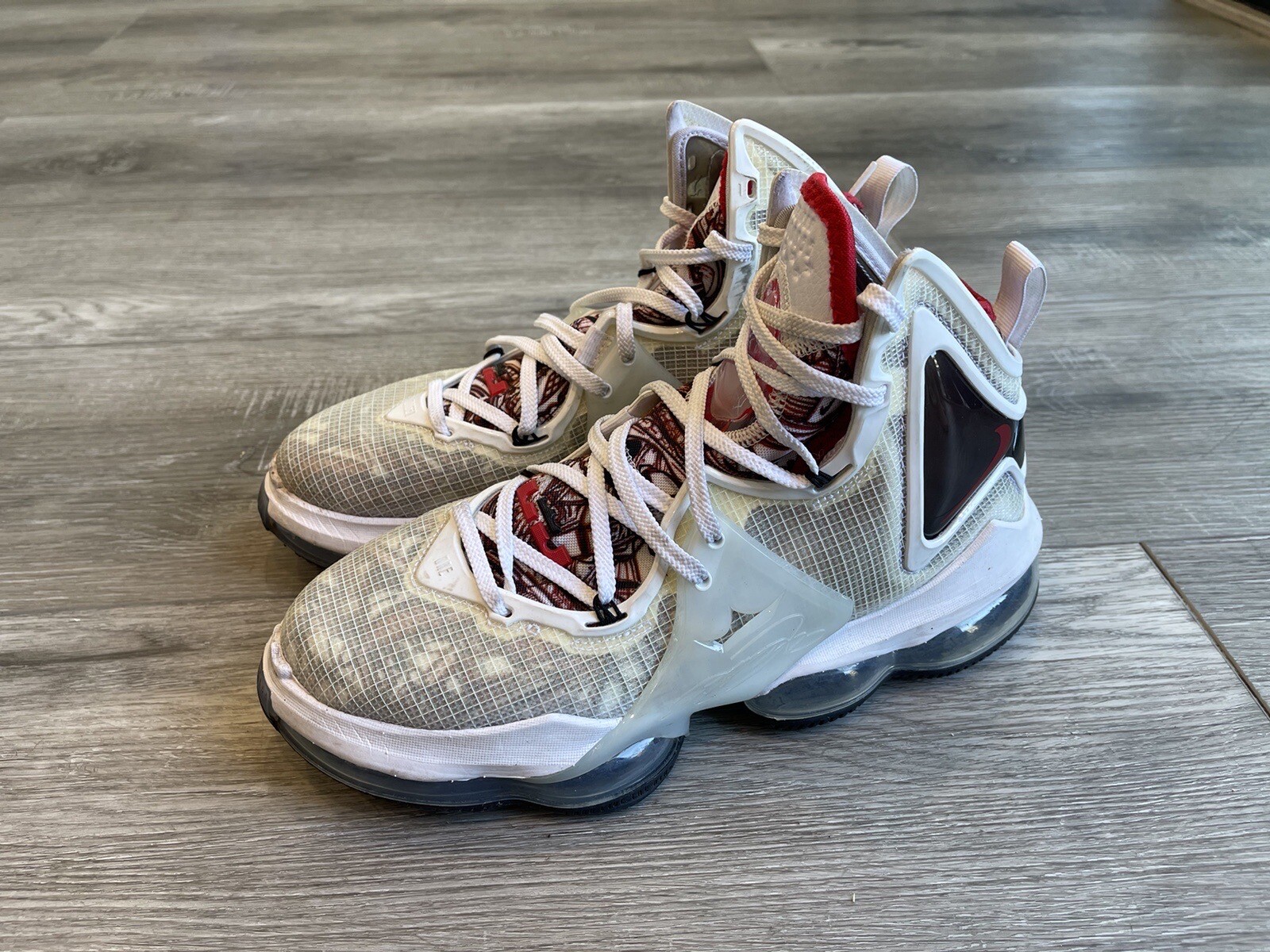 Nike LeBron 19 Mid Sketch White Basketball Shoes CZ02… - Gem