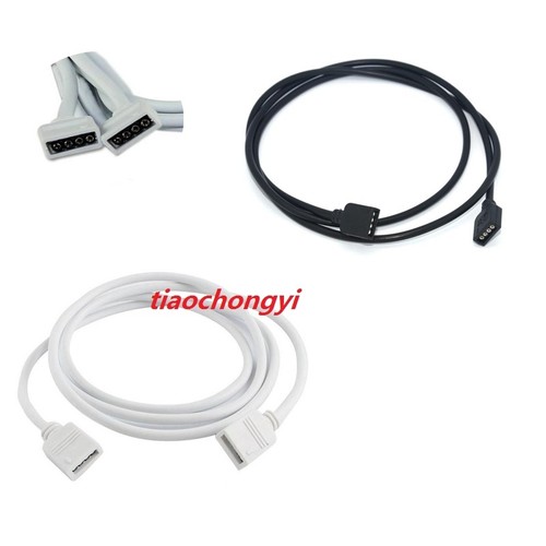 0.5m 1m 2.5m 5m 4pin led connector RGB Extension Cable cord Wire RGB ...