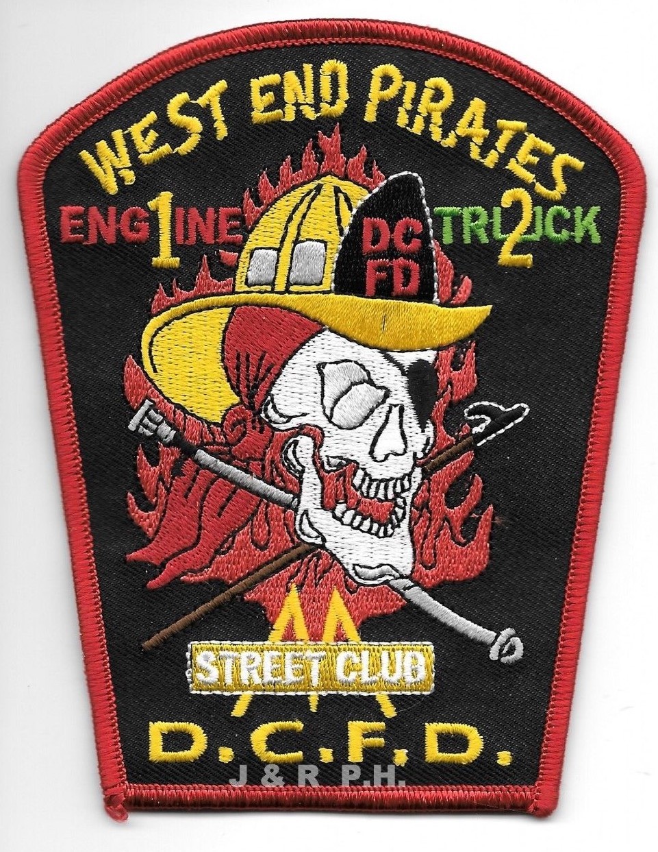 Washington D.C. Engine-1 / Truck-2 "West End Pirates" (4" x 5" ) fire ...
