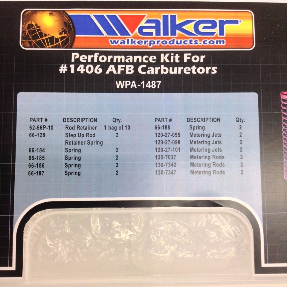 EDELBROCK 1406 600 CFM CARBURETOR TUNING & CALIBRATION KIT JETS RODS ...