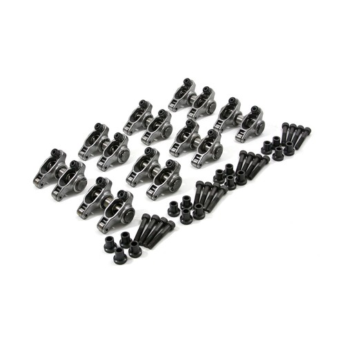 Chevy GM LS1 / LS6 1.8 Ratio Adjustable Stainless Steel Roller Rocker ...