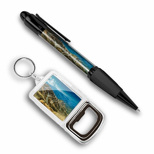 Pen & Beer Opener Keyring - Silk Trading Route China India #3527 ...