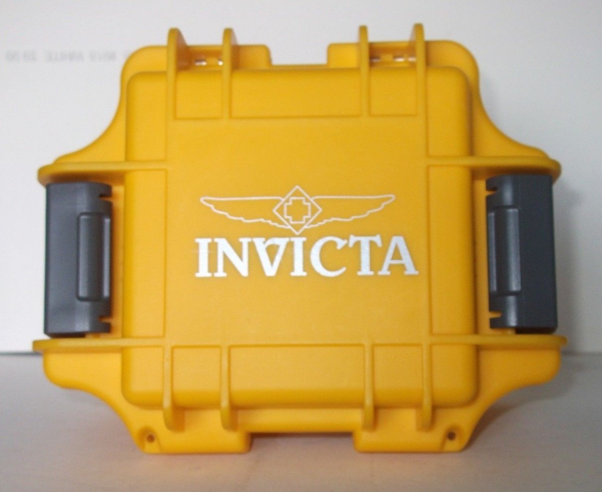Invicta 1 Slot Impact Diver Box/Case Yellow Impact Resistant Case ...