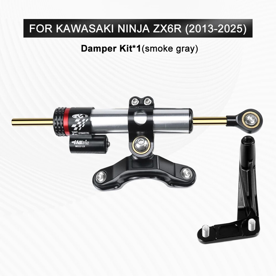 Steering Stabilizer &Mount Kit For Kawasaki Ninja ZX-6R 636 ZX 6R 2013 ...
