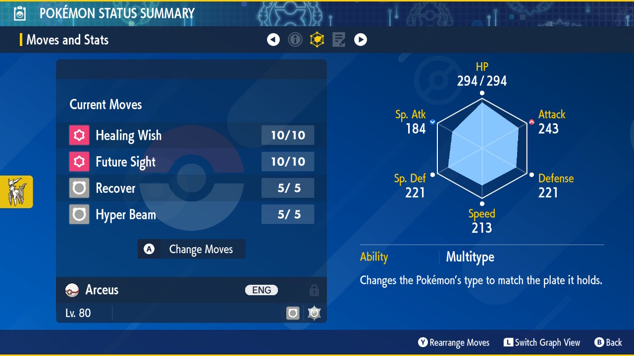 SHINY ARCEUS UNTOUCHED MYTHICAL GOD POKEMON for Pokemon Scarlet ...