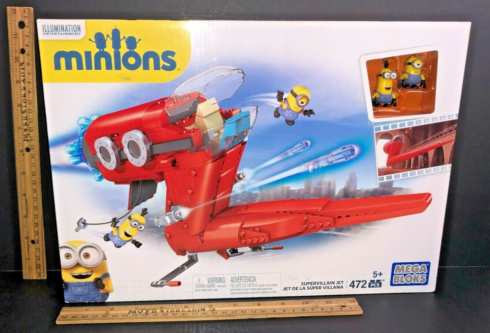 Minions Movie Supervillain Jet 472 pcs Mega Bloks Despicable Me ...