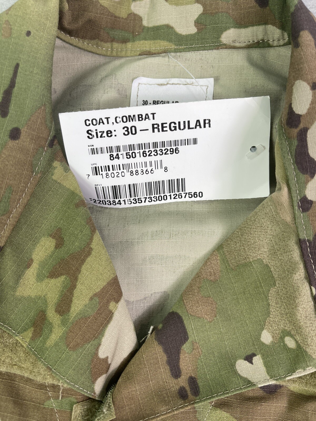 OCP Scorpion W2 30 Regular Shirt/Coat Army Garrison 8415-01-623-3296 ...