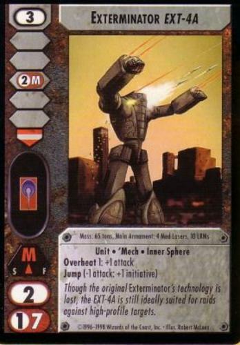 Battletech CCG: Exterminator (EXT-4A) [Ungraded] from set Crusade WOTC ...