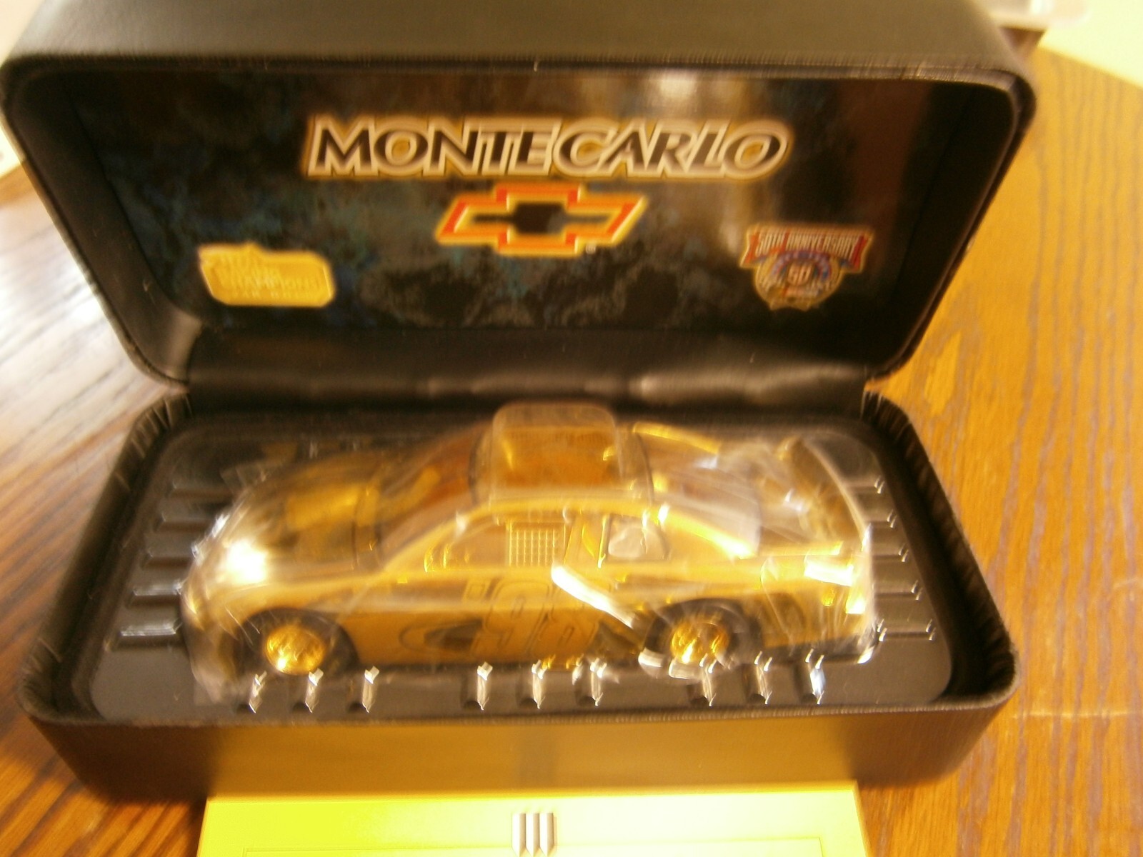NASCAR 50th Anniversary 24K Gold Monte Carlo 1:24 Scale Car Racing ...