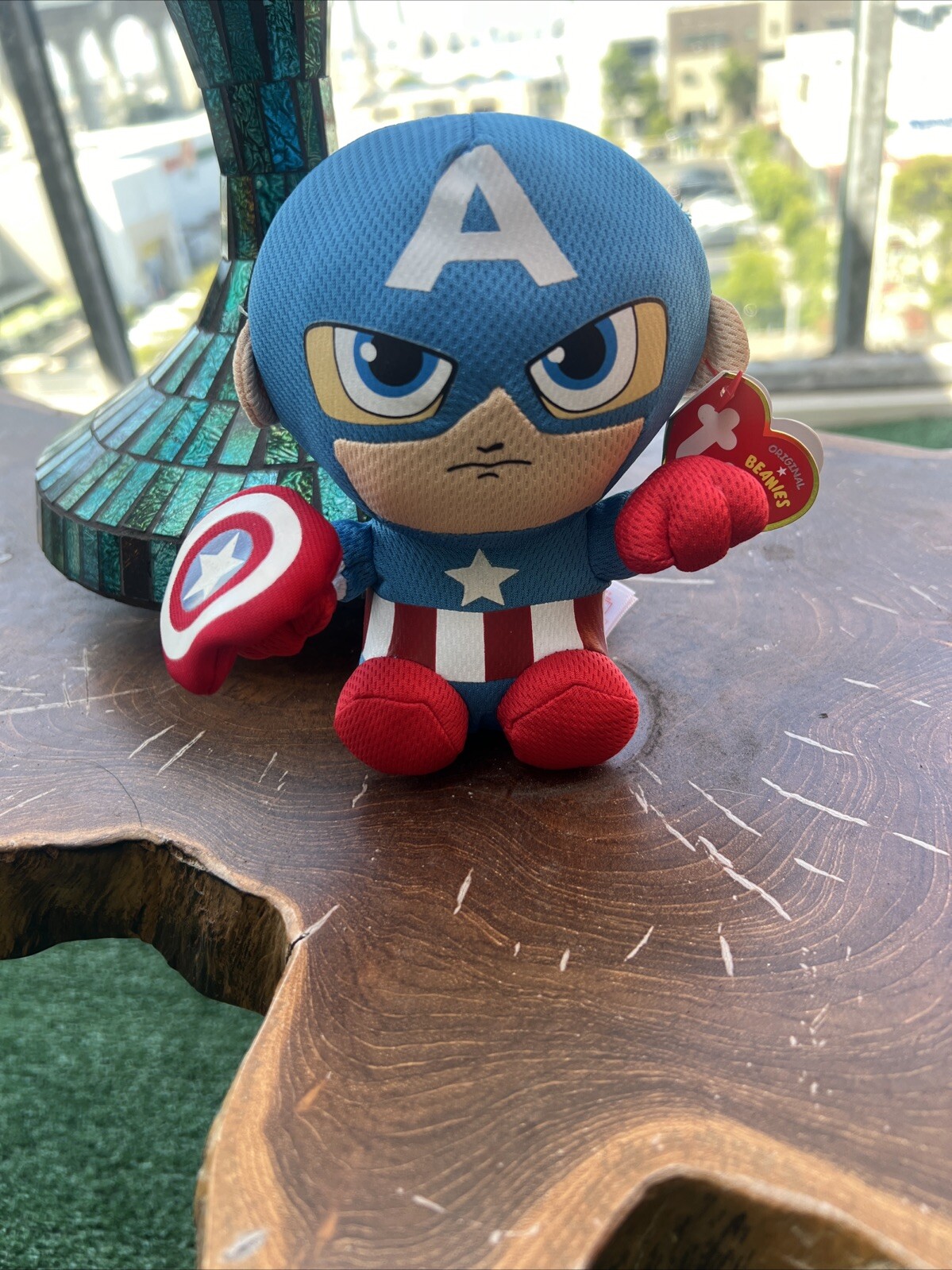 NEW Marvel TY Beanie Babies CAPTAIN AMERICA - 8" Plush | eBay