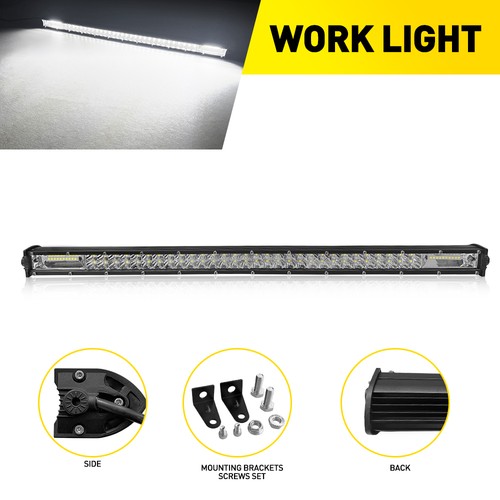 26 Inch LED Work Light Bar Flood Spot + Mounting Bracket Screw Set SUV ...