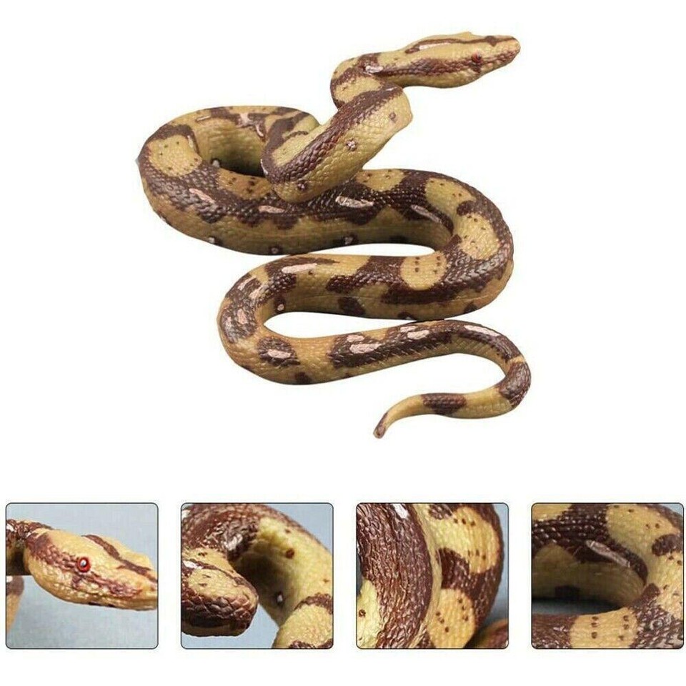 Realistic Big Rubber Snake Lifelike Scary Prank Toy Joke Party Prop ...