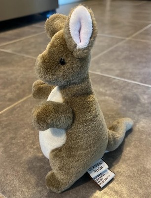 Classic Pooh KANGA PLUSH Stuffed Animal Brown Kangaroo Gund Disney 7 ...