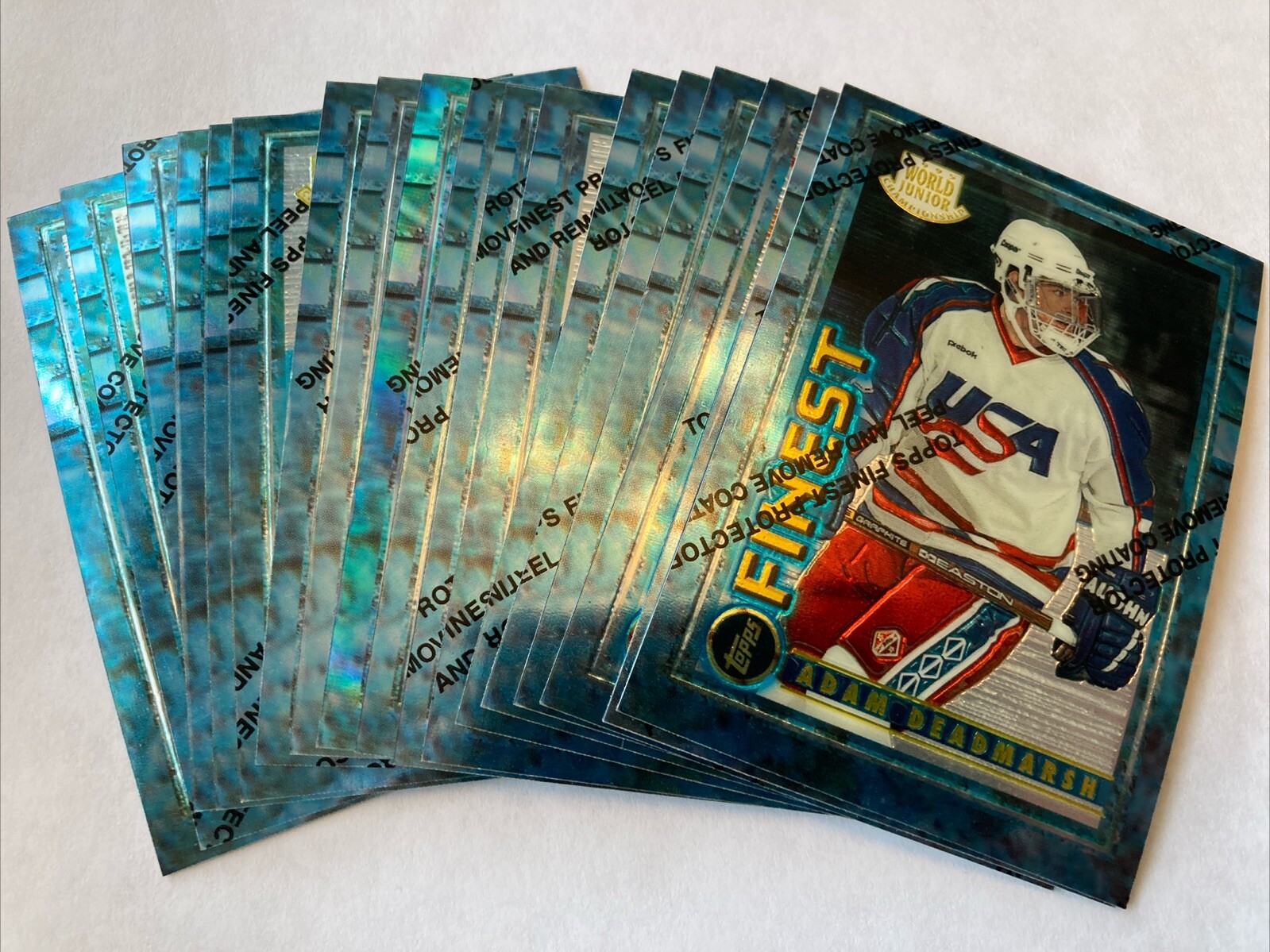 1994-95 Topps Finest Hockey World Juniors Lot Of 17, Mostly RC, One ...