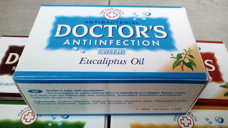 2x100gr DOCTOR'S UNISEX SOAPS ANTIACNE ANTIECZEMA ANTIINFECTION ...