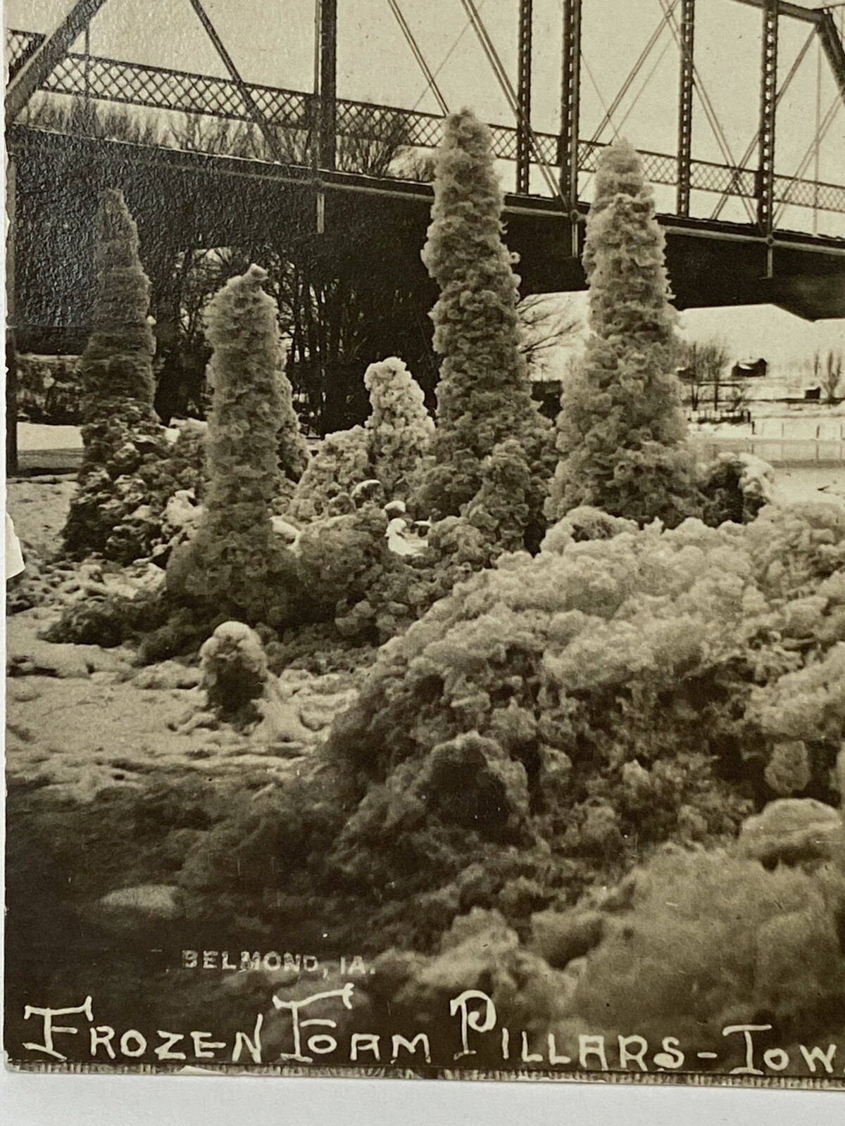 Postcard Iowa River Frozen Belmond Real Photo Postmarked 1910 | eBay